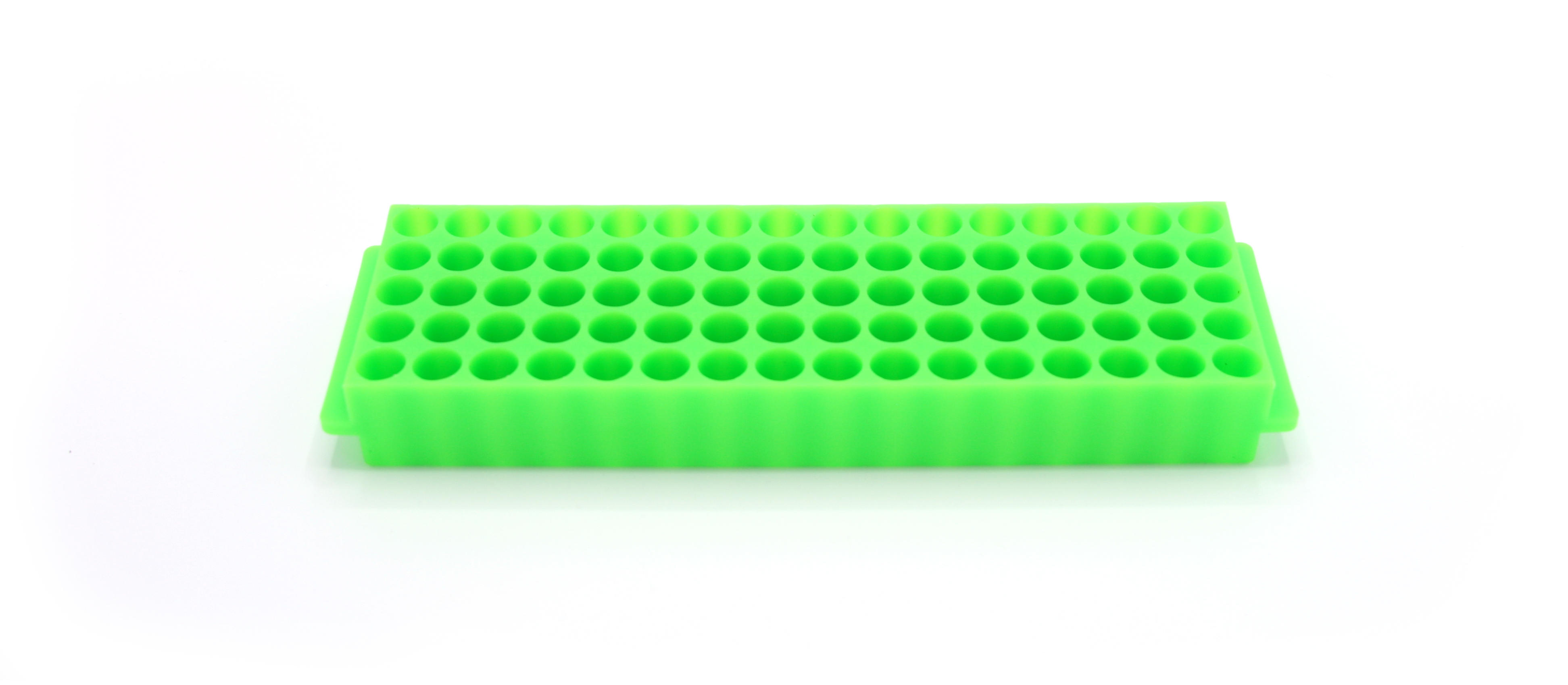 80-Well Microtube Rack, green, (pack of 5) | Mandel Scientific