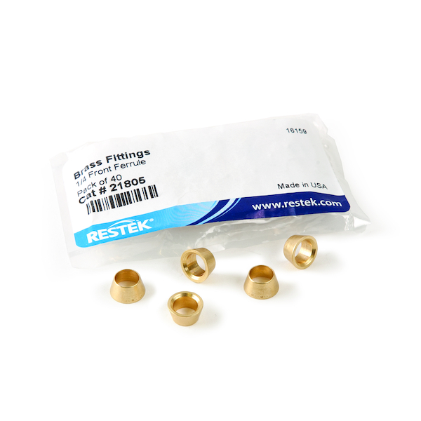Parker Fitting, Brass, 1/4" Front Ferrule Pack of 40 | Mandel Scientific