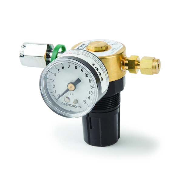 Regulator, Brass, for CGA 170 Gas Stds. 0-15psig outlet 0-300psig Inlet ...