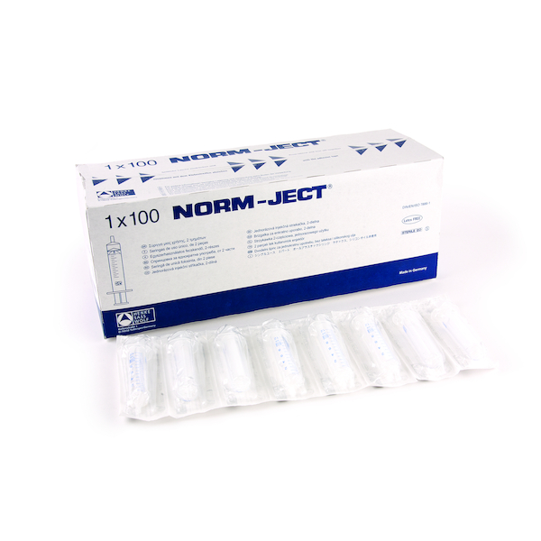 Norm-Ject Plastic Syringe, 10mL Luer Slip Eccentric Tip, 100pk | Mandel ...