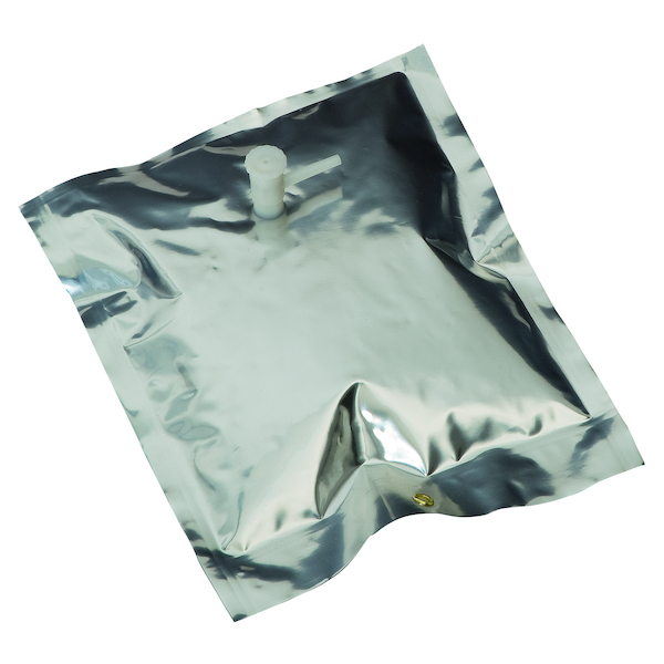 Gas Sampling Bag, Multi-Layer Foil, 1L, 7" x 7" w/polypropylene combo ...