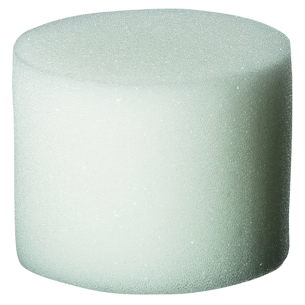PUFs, Large PUF plug, unwashed, 6cm OD x 5.1cm L, 10-pk | Mandel Scientific