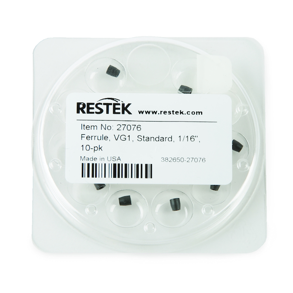 VG1 Ferrule, Vespel/Graphite, 1/16",10-PK | Mandel Scientific