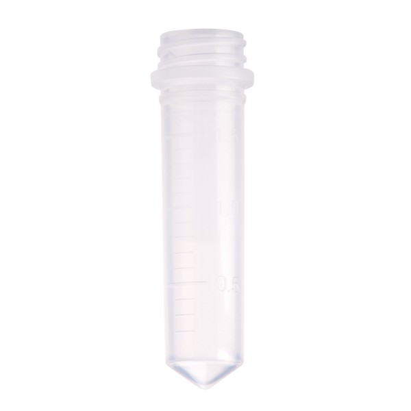 TUBE ONLY, 2.0mL Screw Top Micro Tube, Conical Bottom, Graduated, Non ...