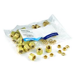 Parker Fitting, Brass, 1/4" Nut & Ferrule Set Pack of 20 | Mandel ...