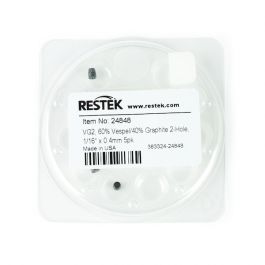 Ferrule, Vespel/Graphite, 2-Hole, 1/16" x 0.4mm 5pk | Mandel Scientific