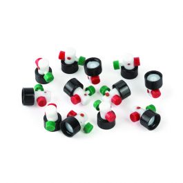 Miniert Valve, For 13mm Screw Cap Vials Pack of 12 | Mandel Scientific